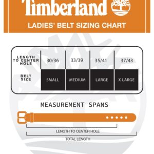 Timberland womens Casual Leather Belt for Jeans, Brown (Criss Cross), Medium (33-39)