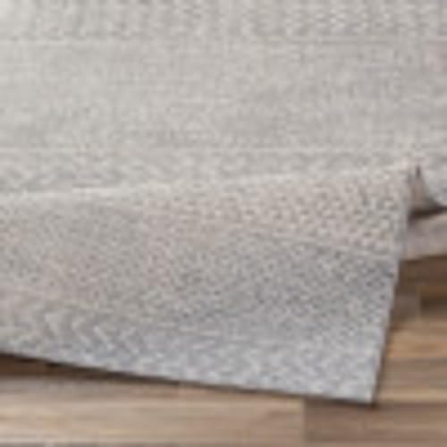 Livabliss Hana Modern Moroccan Area Rug,4'3" x 5'11",Medium Grey