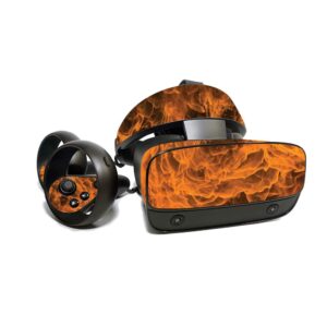 mightyskins skin for oculus rift s - burning up | protective, durable, and unique vinyl decal wrap cover | easy to apply, remove, and change styles | made in the usa