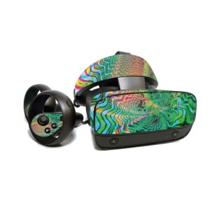 mightyskins skin for oculus rift s - psychedelic | protective, durable, and unique vinyl decal wrap cover | easy to apply, remove, and change styles | made in the usa