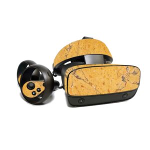 mightyskins skin for oculus rift s - saffron marble | protective, durable, and unique vinyl decal wrap cover | easy to apply, remove, and change styles | made in the usa