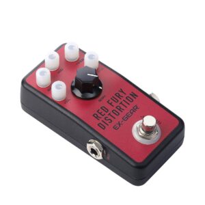 ex-gear red fury distortion pedal, the classic distortion tone and rockstar sound