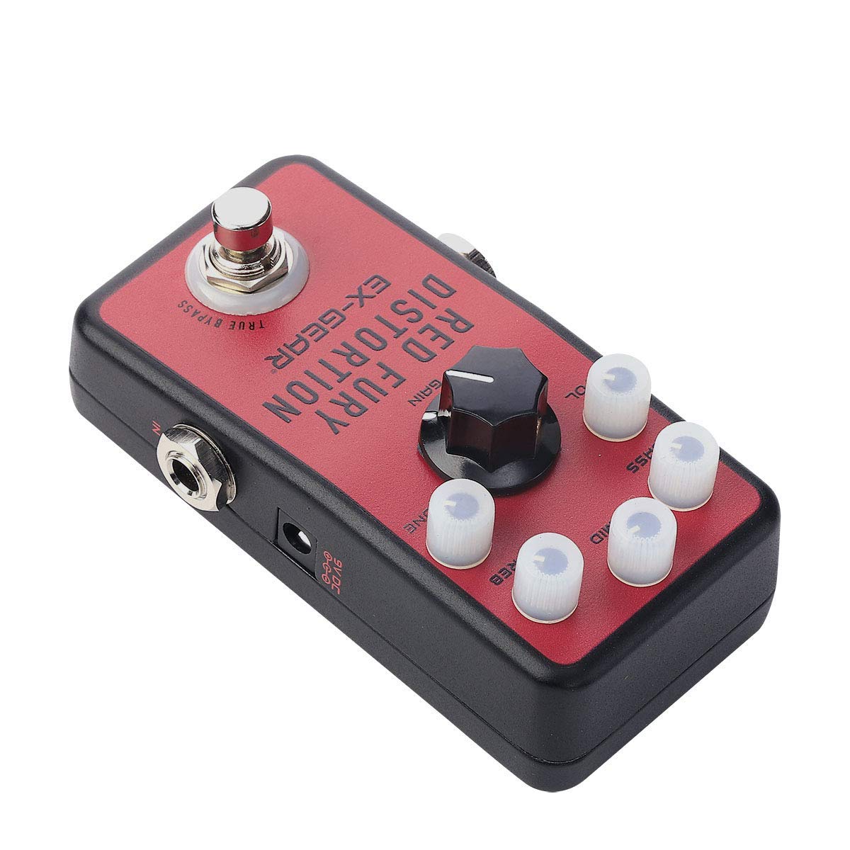 EX-GEAR Red Fury Distortion Pedal, The Classic Distortion Tone and Rockstar Sound