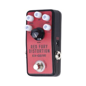 EX-GEAR Red Fury Distortion Pedal, The Classic Distortion Tone and Rockstar Sound