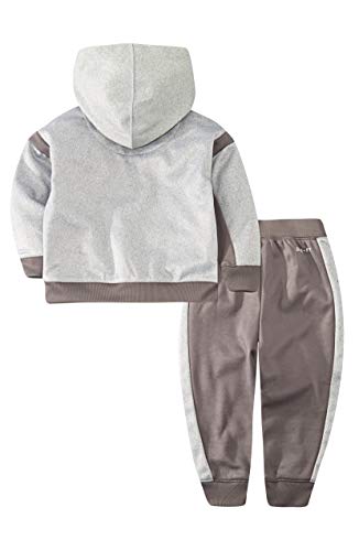 Nike Kids Boy's Therma Full Zip Hoodie and Jogger Pants Two-Piece Set (Little Kids) Gunsmoke 6 Little Kids