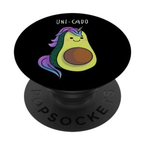 uni cado unicorn avocado womens vegan avo lover gift popsockets swappable popgrip