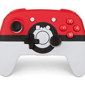 PowerA Enhanced Wireless Controller for Nintendo Switch: Pokemon Poke Ball Red - Nintendo Switch, Nintendo Switch Lite, Gamepad, game controller, Bluetooth controller, AA Battery