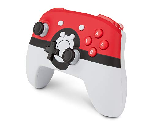 PowerA Enhanced Wireless Controller for Nintendo Switch: Pokemon Poke Ball Red - Nintendo Switch, Nintendo Switch Lite, Gamepad, game controller, Bluetooth controller, AA Battery