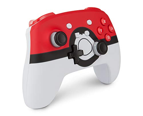 PowerA Enhanced Wireless Controller for Nintendo Switch: Pokemon Poke Ball Red - Nintendo Switch, Nintendo Switch Lite, Gamepad, game controller, Bluetooth controller, AA Battery