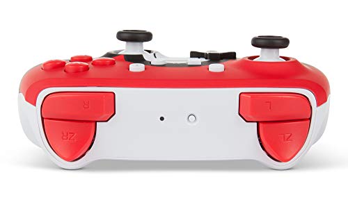 PowerA Enhanced Wireless Controller for Nintendo Switch: Pokemon Poke Ball Red - Nintendo Switch, Nintendo Switch Lite, Gamepad, game controller, Bluetooth controller, AA Battery