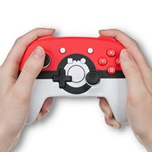 PowerA Enhanced Wireless Controller for Nintendo Switch: Pokemon Poke Ball Red - Nintendo Switch, Nintendo Switch Lite, Gamepad, game controller, Bluetooth controller, AA Battery