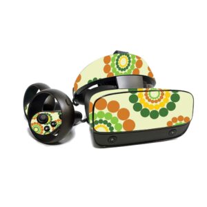 mightyskins skin for oculus rift s - hippie flowers | protective, durable, and unique vinyl decal wrap cover | easy to apply, remove, and change styles | made in the usa