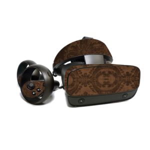 mightyskins skin for oculus rift s - brown linen | protective, durable, and unique vinyl decal wrap cover | easy to apply, remove, and change styles | made in the usa