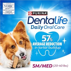 Dentalife DentaLife Made in USA Facilities Small/Medium Dog Dental Chews, Daily - (2) 47 ct. Pouches