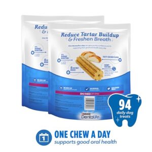 Dentalife DentaLife Made in USA Facilities Small/Medium Dog Dental Chews, Daily - (2) 47 ct. Pouches