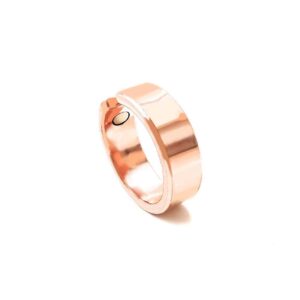 shinde exports pure copper adjustable finger ring for women indian jewellery (plain ring 8mm)