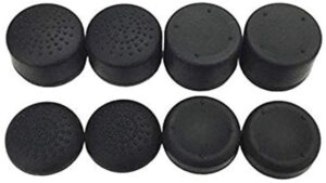 analog controller raised thumb stick grips thumbsticks joystick cap cover for ps4, ps3, switch pro, xbox one, xbox 360, wii u, ps2 controller (pack of 8 pcs black)