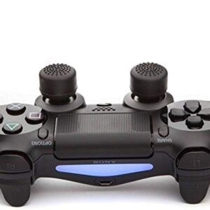 Analog Controller Raised Thumb Stick Grips Thumbsticks Joystick Cap Cover for PS4, PS3, Switch Pro, Xbox one, Xbox 360, Wii U, PS2 Controller (Pack of 8 pcs Black)