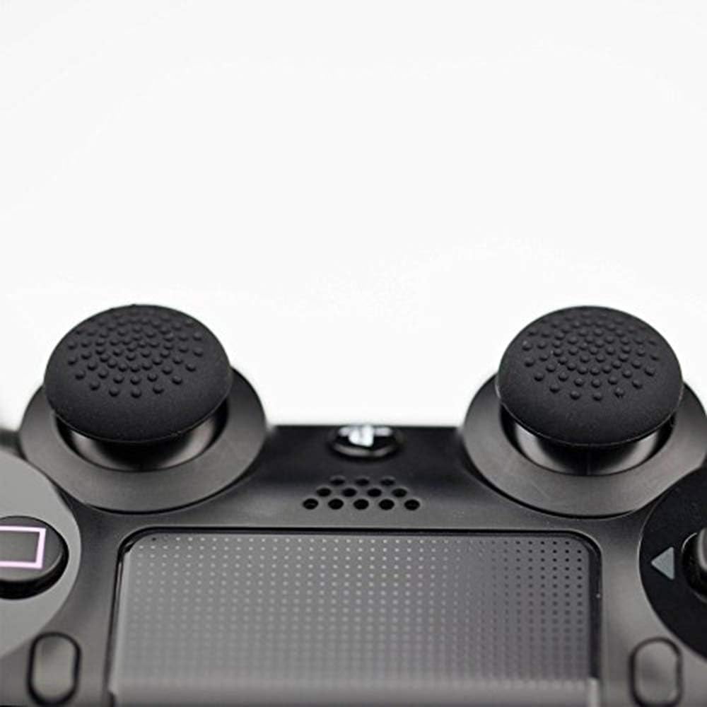 Analog Controller Raised Thumb Stick Grips Thumbsticks Joystick Cap Cover for PS4, PS3, Switch Pro, Xbox one, Xbox 360, Wii U, PS2 Controller (Pack of 8 pcs Black)