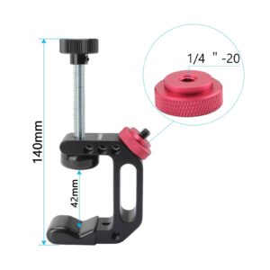 CAMVATE Universal C Clamp with 1/4"-20 Thread Screw Mount for Microphone Stand Mount - 2173