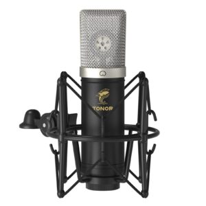 tonor condenser microphone 192khz/24bit, usb cardioid computer mic kit with upgraded boom arm/spider shock mount for recording, streaming, gaming, podcasting, voice over, youtube, tc-2030