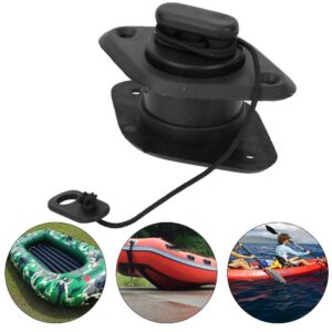 Drain Valve, Premium PVC Plastic Lightweight Drain Valve with A Pull Cord for Inflatable Boats Fishing Boat Kayak Replacement Accessory