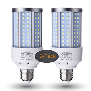 auzer 30w (200w equivalent), daylight, e26 standard base, led corn light bulb | 2-pack