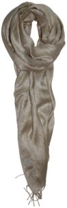 ted and jack - hollywood dreams sparkling metallic scarf (pale gold)