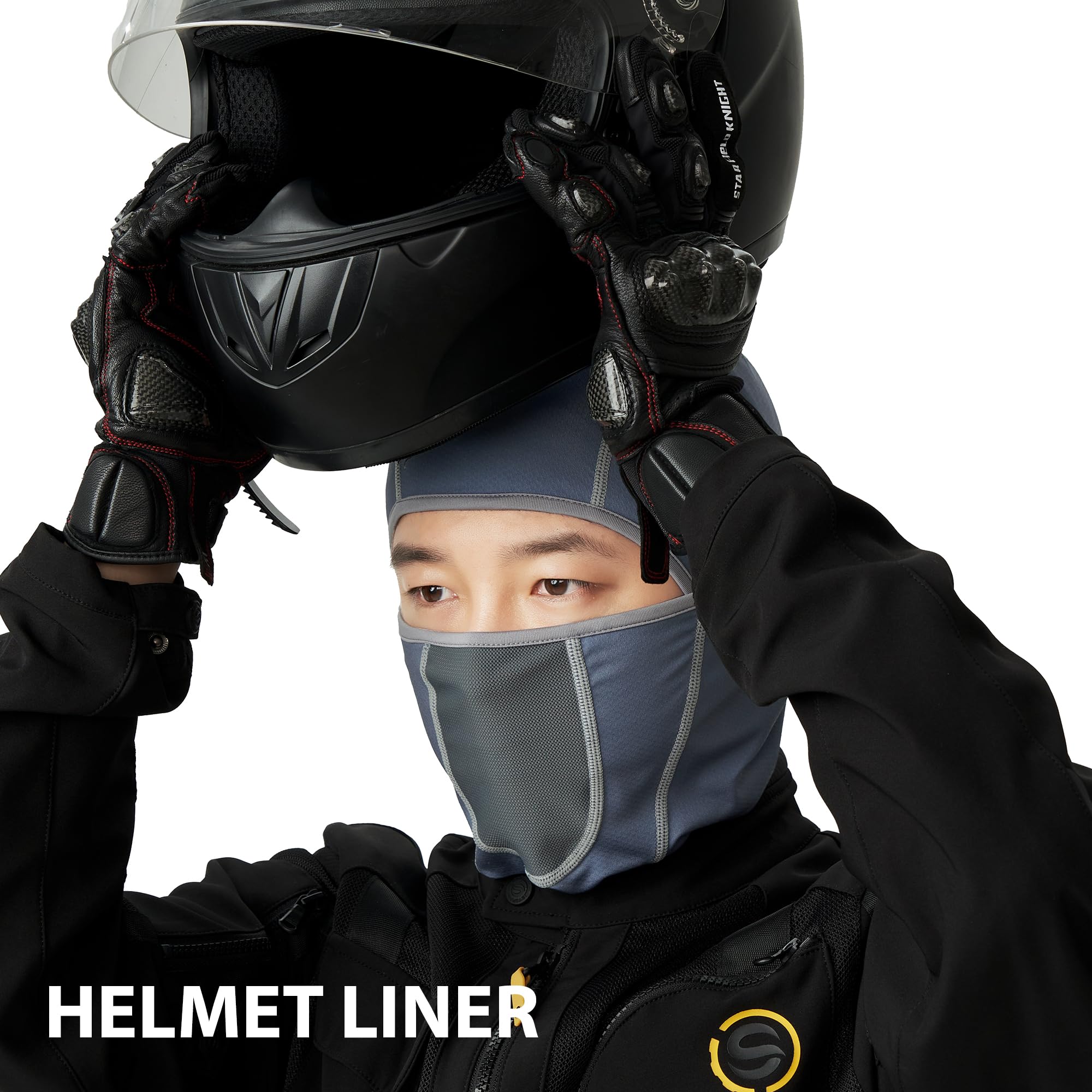 LONGLONG Balaclava Face Mask- 2 Pcs Sun Protection Mask Dustproof, Breathable Summer Full Face Cover for Motorcycle, Cycling