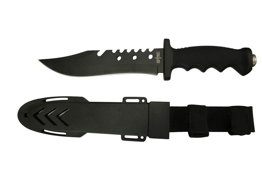 12.5" TACTICAL SURVIVAL Rambo Hunting FIXED BLADE For Practical Use Durable Knife Army Bowie w SHEATH