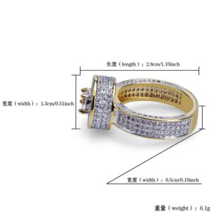 Moca Jewelry Iced Out Personalized Fashion Ring 18K Gold Plated Bling CZ Simulated Diamond Hip Hop Ring for Women (7)