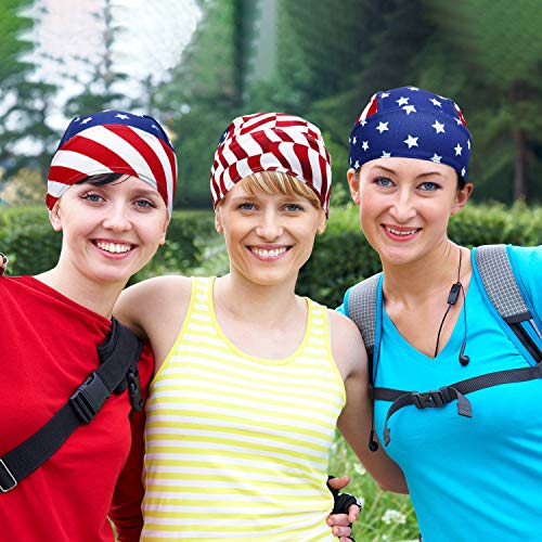 Chuangdi 3 Pcs Do Rags Dew Rag Skull Caps for Men Bandana Beanie Hats Pirate Hats Cycling Cap Head Wraps for Women