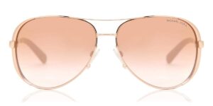 michael kors mk5004-11086f sunglasses rose gold w/rose gold gradient flash 59mm