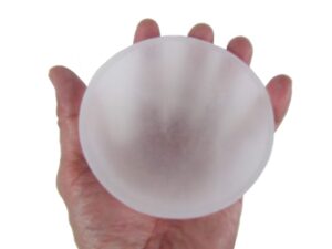 circuitoffice carved selenite bowl (3.5-4"), cleanse and charge crystals or gemstones, for healing, metaphysical, meditation, wicca, decoration or gift