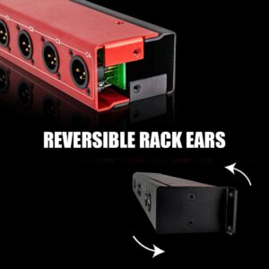 CAT Rack Male - Male XLR Stage Box with Audio Over Shielded CAT Cable. Send 12 Channels of Audio, DMX, Clear-Com or AES.