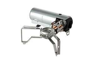 snow peak's home & camp burner, silver, gs-600sl-us, designed in japan, lifetime product guarantee, lightweight and compact for camping, stable base for cooking, one size