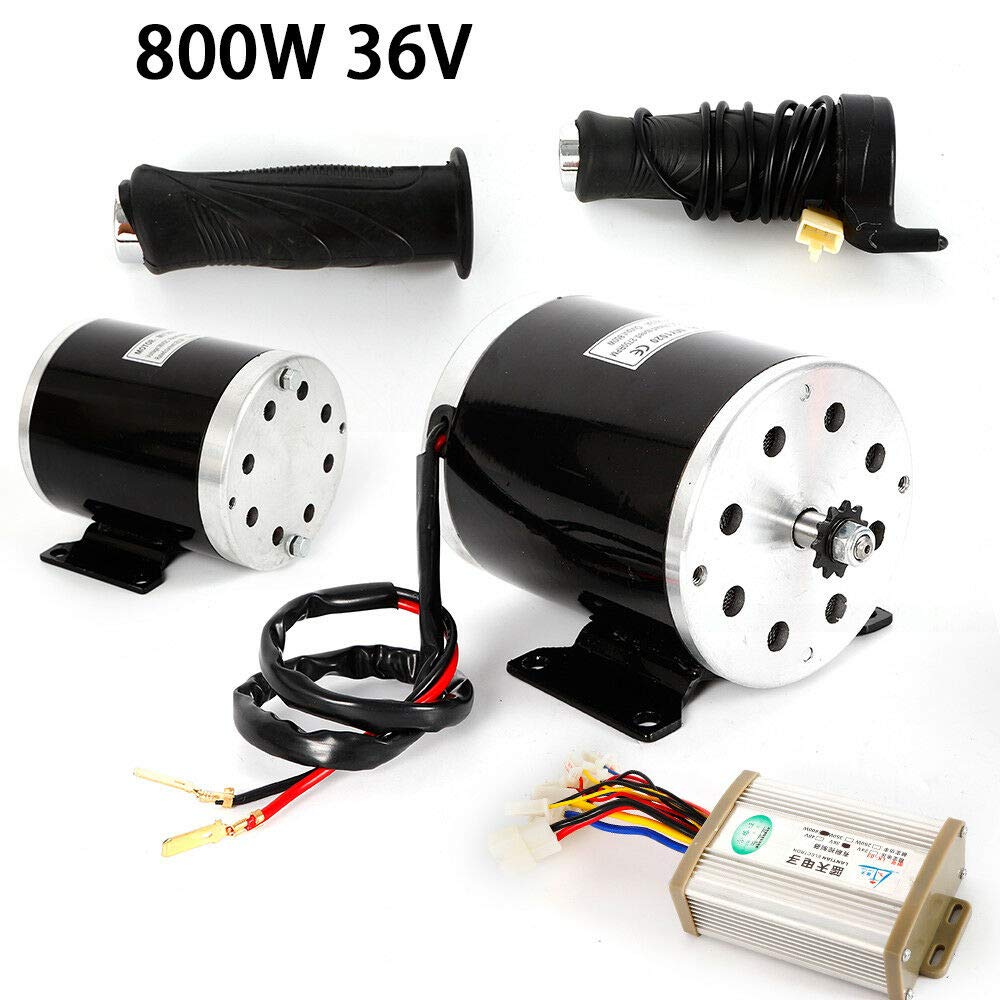 BoTaiDaHong Electric Bike Motor Kit Speed Controller 800W 36V Speed Controller Control Throttle Kit for Scooter Motor E-Bike Cart Go-Kart DIY Kit