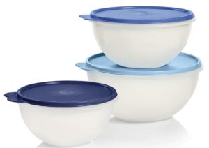 tupperware plastic wonderlier bowl set 3