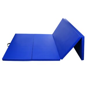 geniqua gymnastics mat folding stretching mat fitness home workout yoga tumbling pad