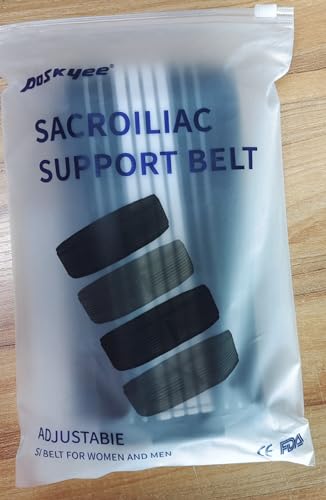 Paskyee Si Belt for Women and Men - Stabilizing Si Brace Alleviates Inflammation Pelvic Belt - Anti-Slip Si Joint Belt - Trochanter Sacroiliac Support Belt