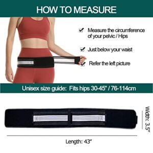 Paskyee Si Belt for Women and Men - Stabilizing Si Brace Alleviates Inflammation Pelvic Belt - Anti-Slip Si Joint Belt - Trochanter Sacroiliac Support Belt