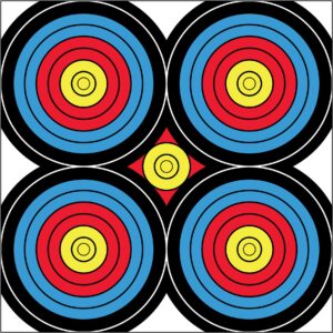 duramesh archery targets sight in target, 24x24, dm104