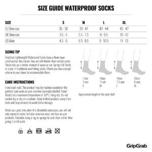 GripGrab Lightweight Waterproof Cycling Socks Insulating Cold Weather Cycling Socks Wet Weather Winter Socks For Cycling