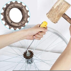 VGEBY1 Bike Freewheel,16T Bike Cassette Sprocket 1-Speed for Mountain Bike Replacement Accessory