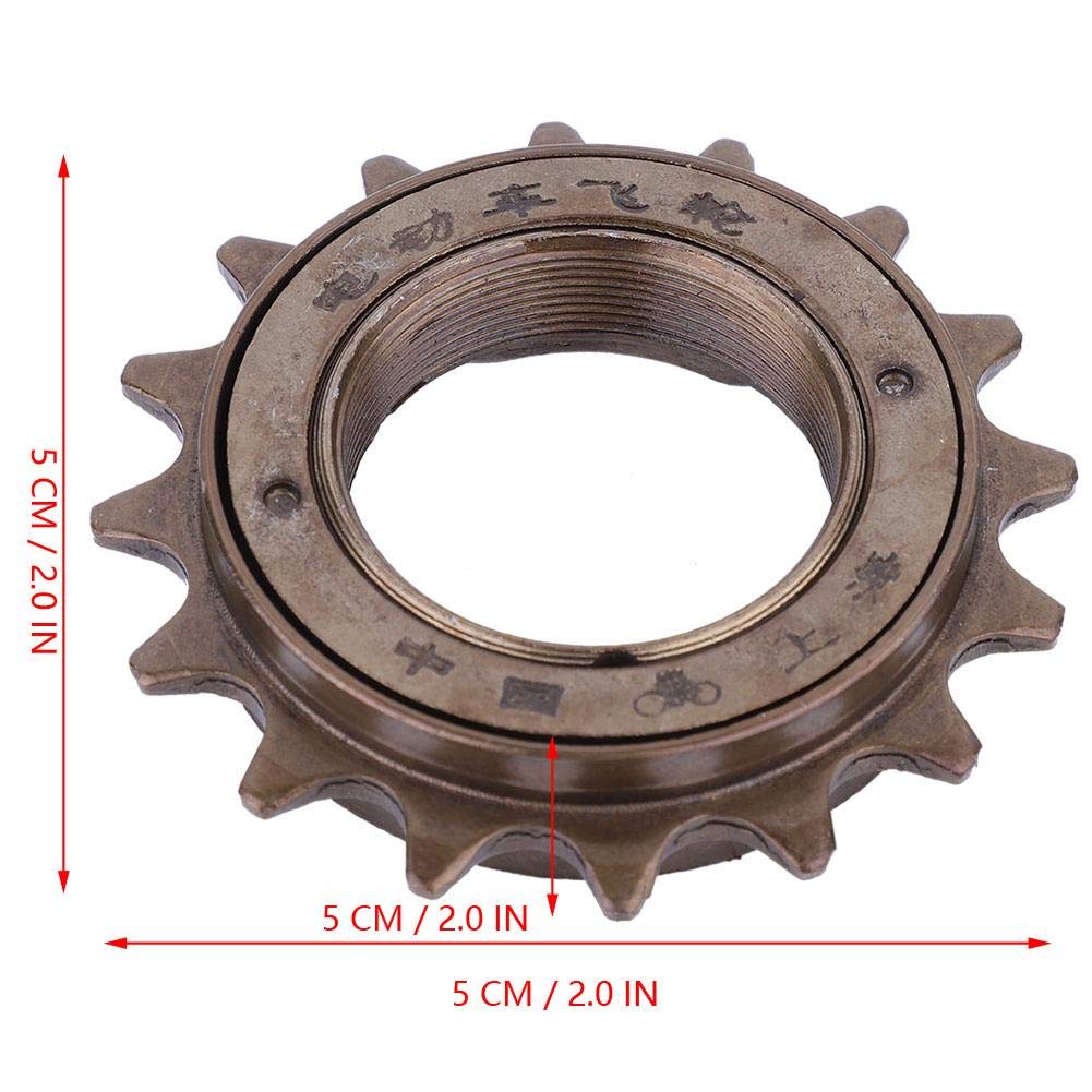 VGEBY1 Bike Freewheel,16T Bike Cassette Sprocket 1-Speed for Mountain Bike Replacement Accessory