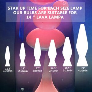 8 Pack S11 Intermediate E17 Base 25 Watt Bulbs for Lava Lamps,Replacement Bulbs for Lava Lamps,Glitter Lamps(8 Pack)