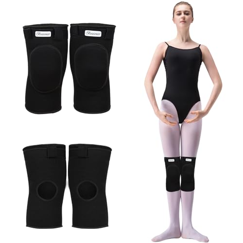 Bezioner Knee Pads Volleyball,Thick Sponge Anti-Slip,Dance Knee Pads for Women Yoga Basketball Football Youth Girls Black S