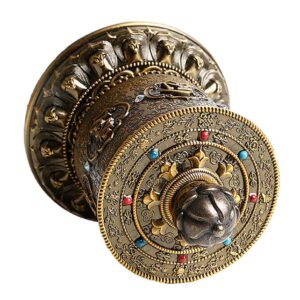 Tibetan Prayer Wheel, Buddhist Prayer Wheel, Table Top Prayer Wheel - Tibetan Buddhist Table Top Prayer Wheel, Tibetan Table Spinning Wheel for Relaxation/Meditation/Yoga