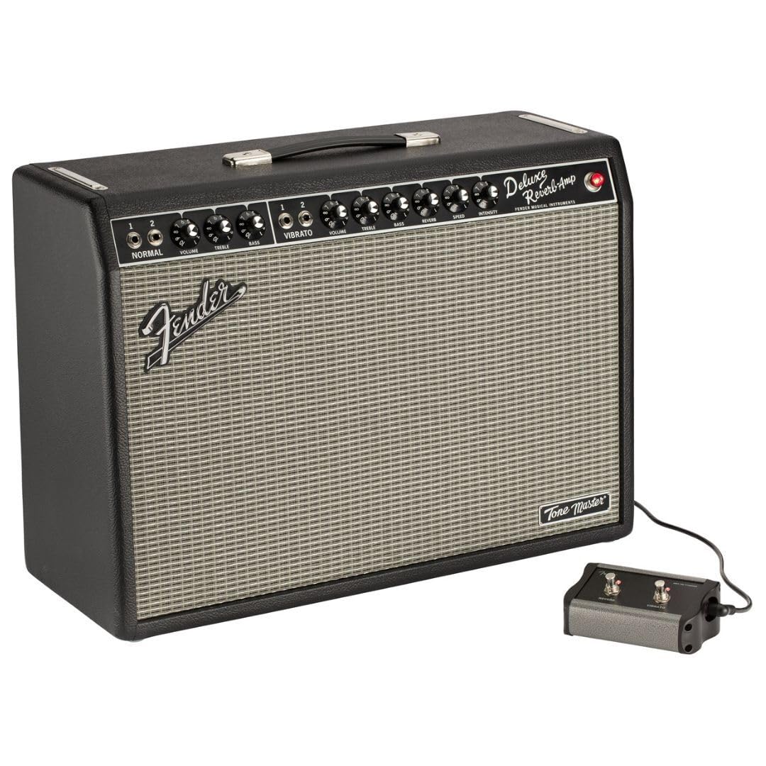 Fender Tone Master Deluxe Reverb Guitar Amplifier, Black, with 2-Year Warranty