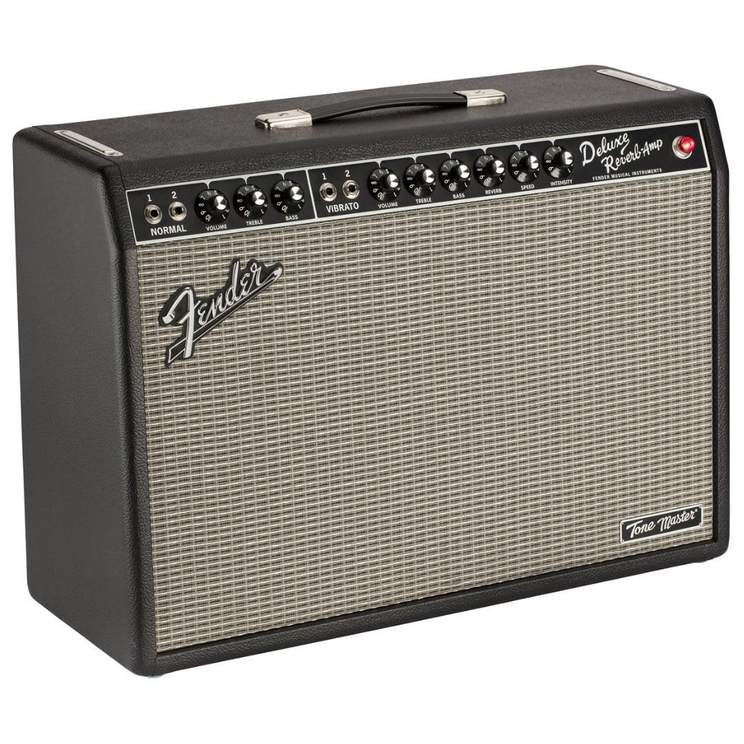 Fender Tone Master Deluxe Reverb Guitar Amplifier, Black, with 2-Year Warranty